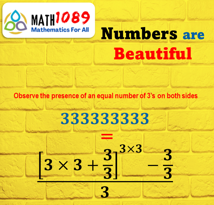 Numbers are Beautiful